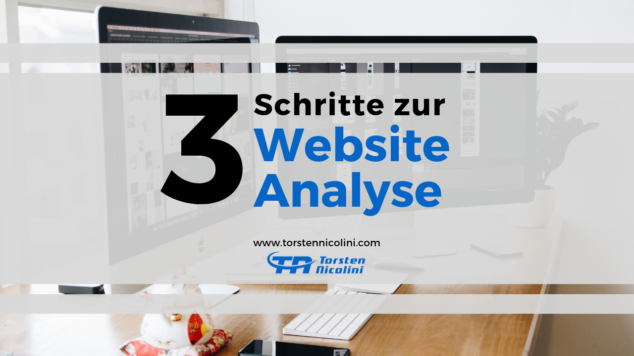 3 einfache Schritte zur Website Analyse - Torsten Nicolini